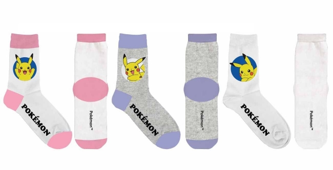 POKEMON Kojinės, 3 poros, 23 | XS Žaislai | XS Žaislai