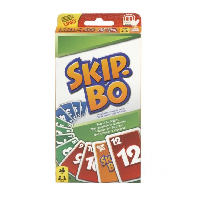 MATTEL GAMES UNO kortos „SKIP - BO“ | XS Žaislai | XS Žaislai
