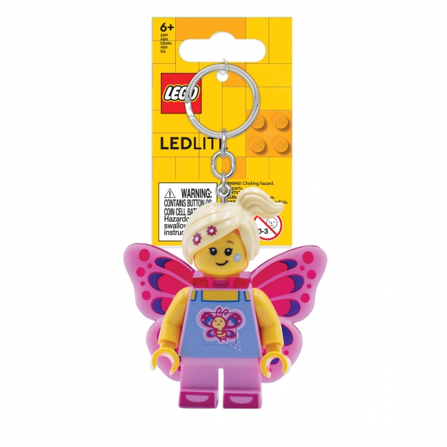 LEGO ICONIC Raktų pakabutis su LED figūrėle – Butterfly G | XS Žaislai