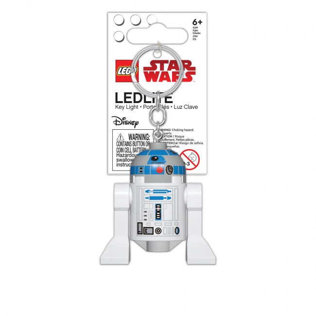 LEGO STAR WARS Raktų pakabutis su LED figūrėle R2 | XS Žaislai