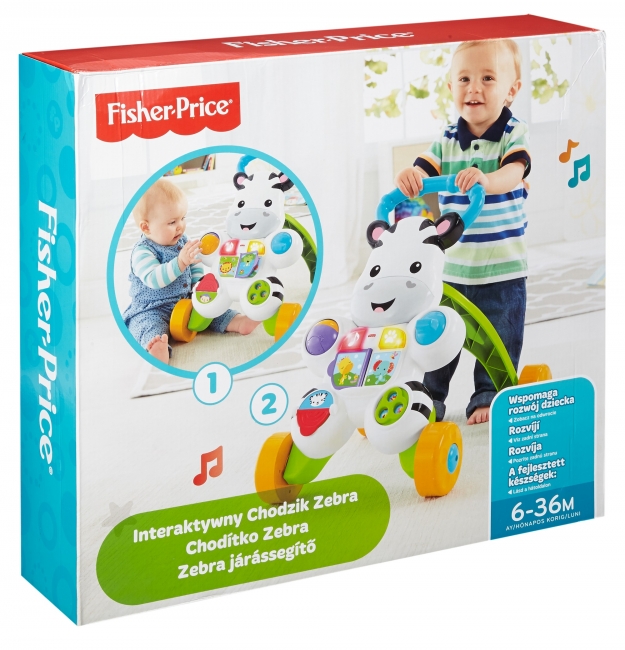 FISHER-PRICE Vaikštynė „Zebriukas“ | XS Žaislai | XS Žaislai