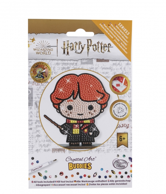 HARRY POTTER Piešimo deimantais rinkinys „Ronas Vizl | XS Žaislai